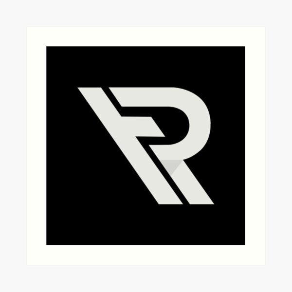 "BLACK R LOGO" Art Print for Sale by rofaydae | Redbubble
