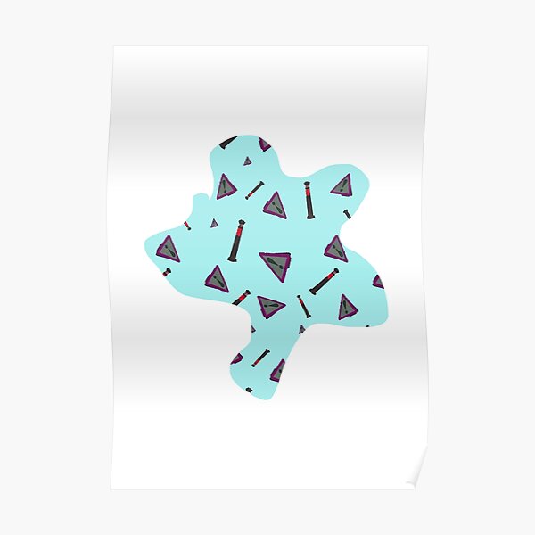"Blue splodge with traffic signs" Poster by Zoe-does-art | Redbubble