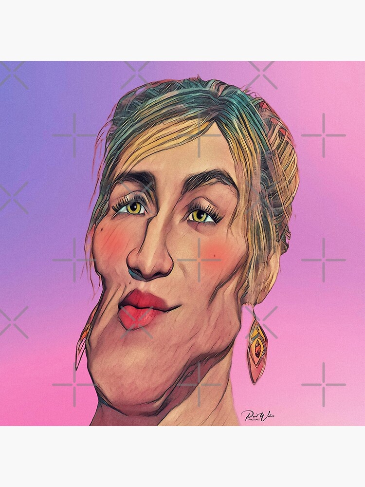 " Ruby Red Lips - Funny Face - Caricature" Poster by WilcoxPhotoArt ...