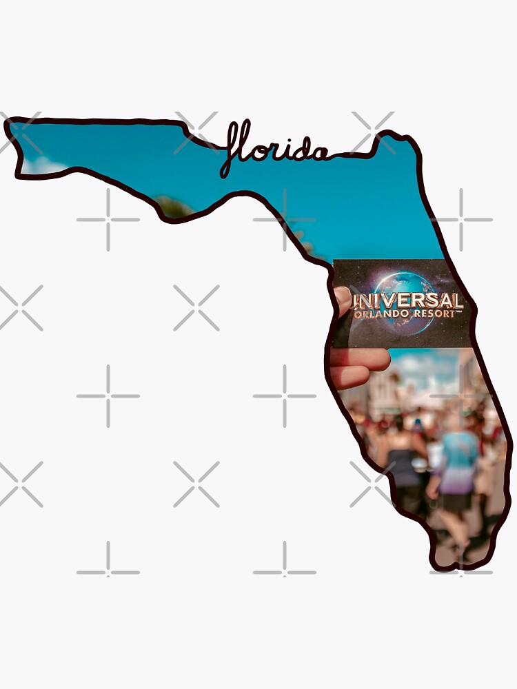 "Florida landmark outline" Sticker for Sale by Avarilla | Redbubble
