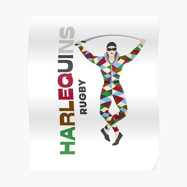 "Harlequins rugby" Poster for Sale by nonahorn | Redbubble
