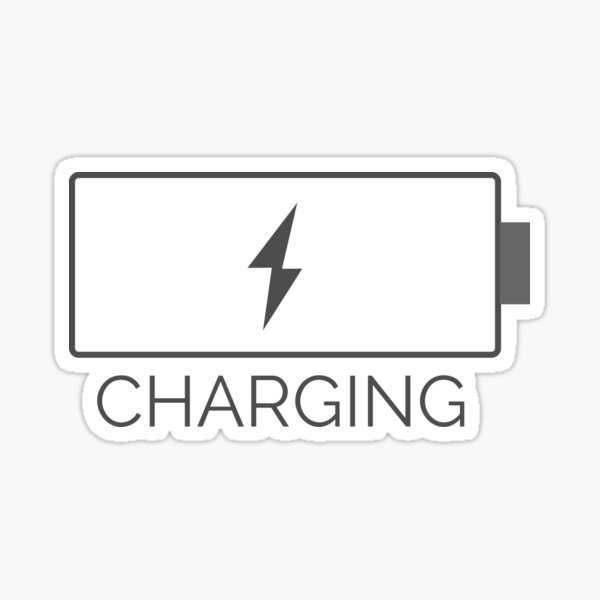 "Charging" Sticker for Sale by zestyDesign | Redbubble