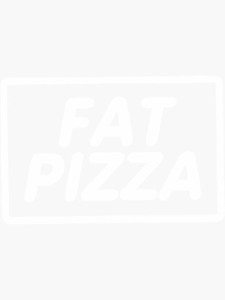 "BEST SELLER - Fat Pizza Logo Merchandise Essential T-Shirt" Sticker by ...