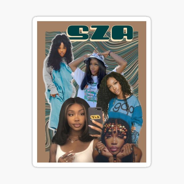 "SZA poster" Sticker for Sale by courtneyrollins | Redbubble