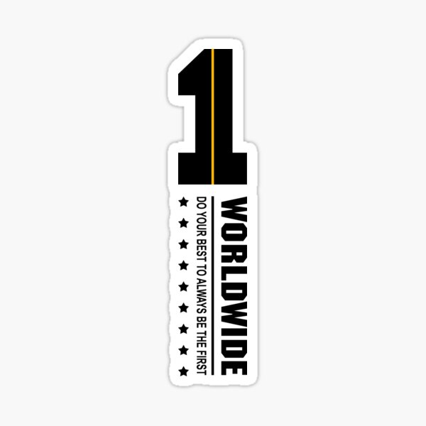 "Number One" Sticker for Sale by EndiHungary | Redbubble