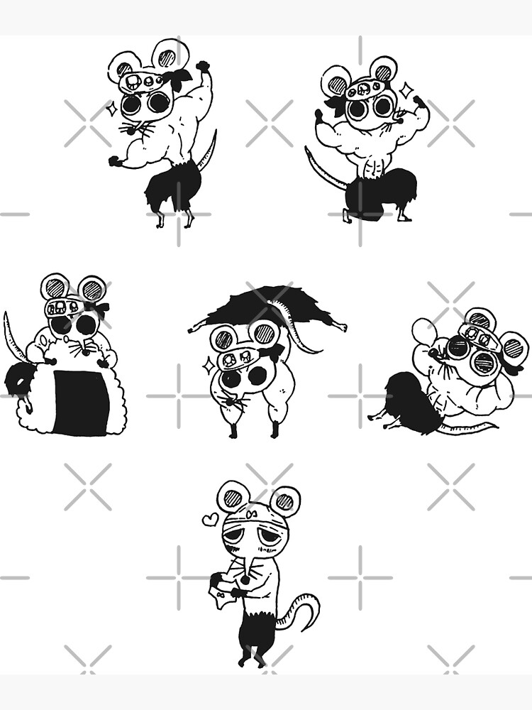 "Tengen's Ninju Mice - kimetsu no yaiba - demon slayer - buff mice" Art ...