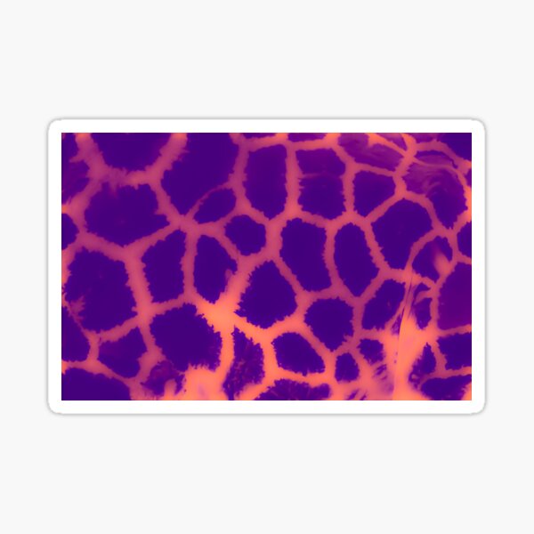 "Purple Giraffe - single tile size" Sticker for Sale by Numidiary ...
