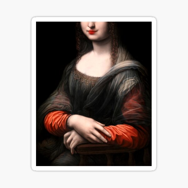 "Mona Lisa" Sticker for Sale by The-Curious-Ark | Redbubble