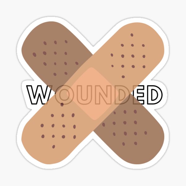"Wounded band aid" Sticker for Sale by Karuveil | Redbubble