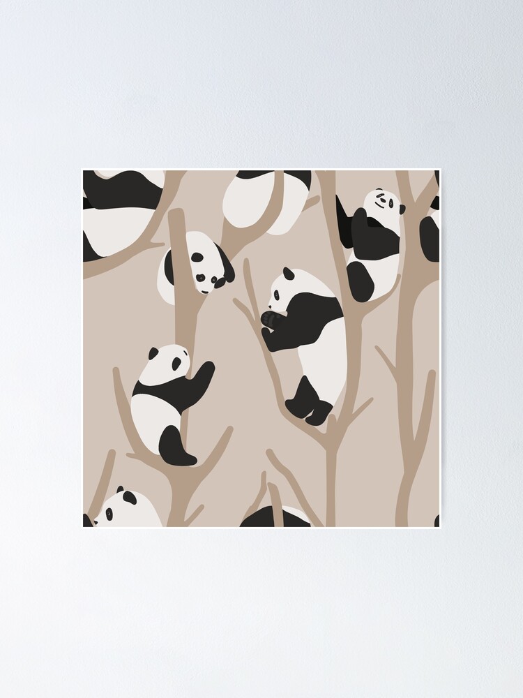 "giant pandas" Poster for Sale by space-kitten | Redbubble