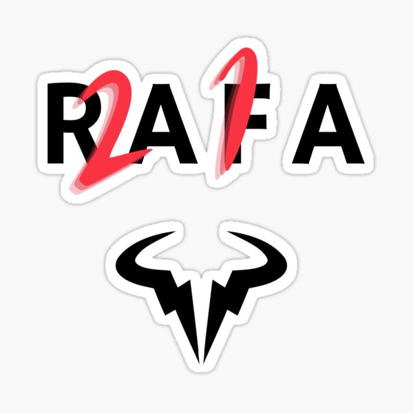 "Rafael Nadal 21 Grandslam Title" Sticker for Sale by Ice-On-My-Veins ...