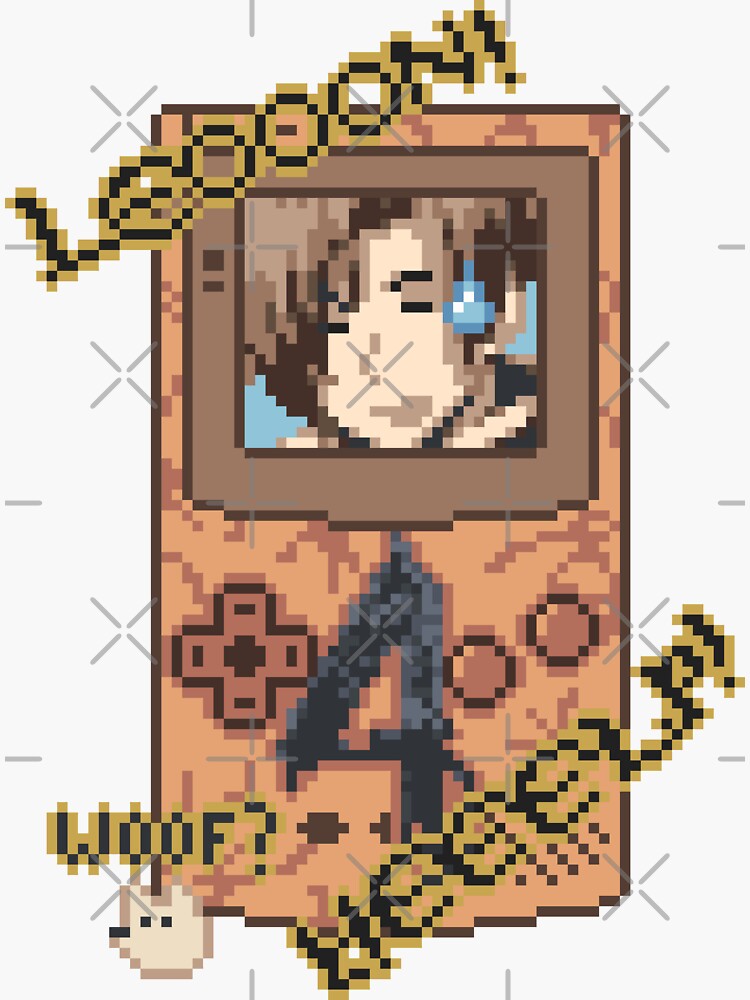 "Resident Evil 4 Handheld Pixel Art" Sticker by AlleenasPixels | Redbubble