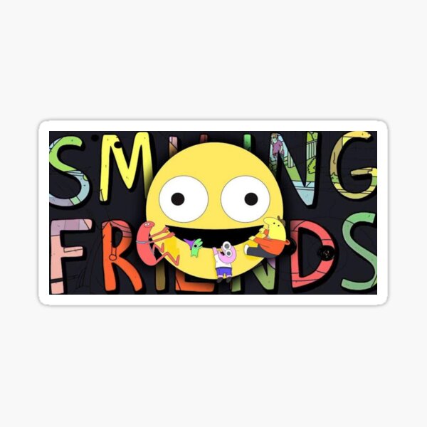 "Smiling friends" Sticker for Sale by Fashionlineshop | Redbubble