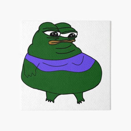 "Rare Fat Pepe " Art Board Print for Sale by TheMemesLord | Redbubble
