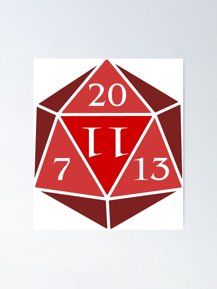 "Stranger Things D20" Poster by Azrael1079 | Redbubble