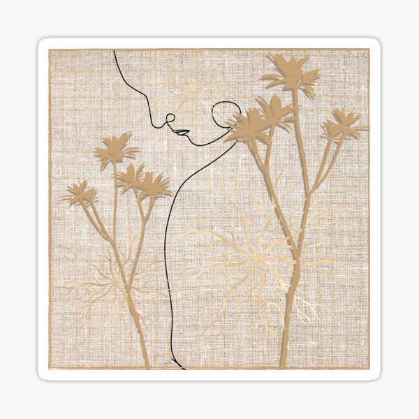 "Lady in Contemplation" Sticker for Sale by Project182500 | Redbubble