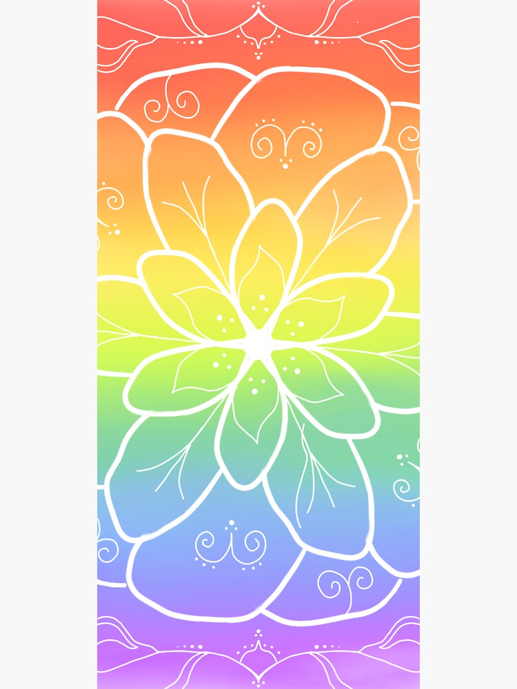 "Subtle LGBTQ+ Pride Flowers" Sticker for Sale by Rough-Edges | Redbubble