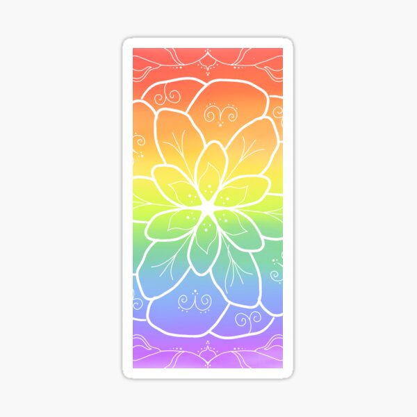 "Subtle LGBTQ+ Pride Flowers" Sticker for Sale by Rough-Edges | Redbubble