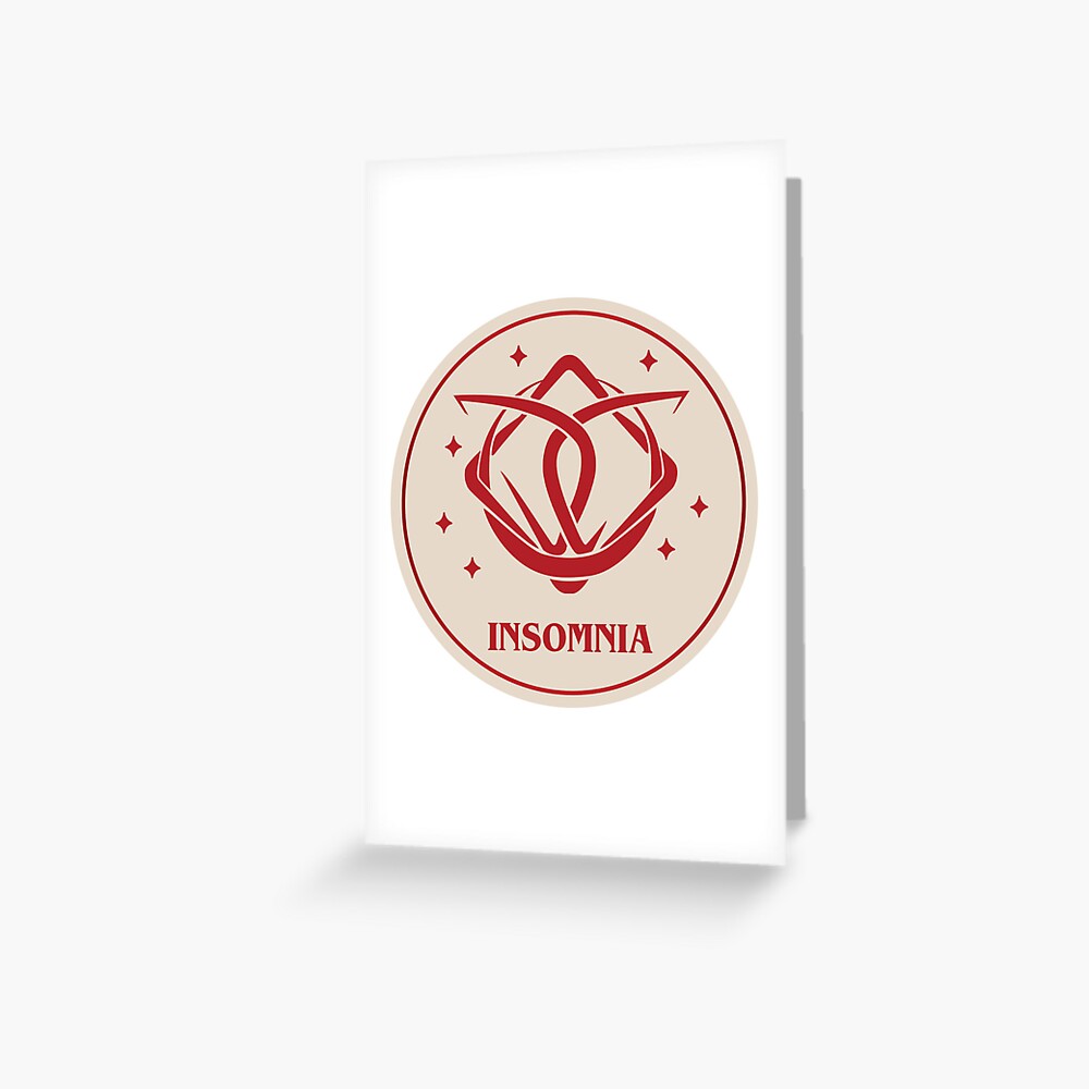 "InSomnia patch with Dreamcatcher logo" Greeting Card for Sale by ...