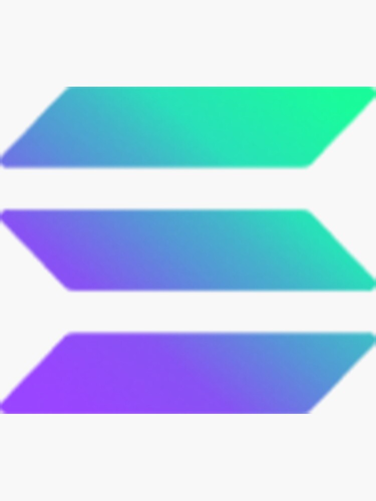 "Solana Logo High Resolution" Sticker for Sale by MJermyn | Redbubble