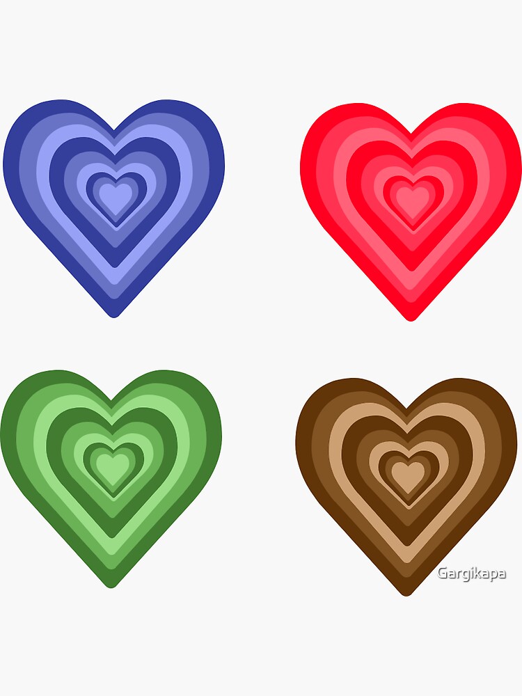 "aesthetic heart pack" Sticker for Sale by Gargikapa | Redbubble