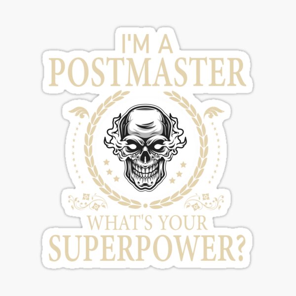 "Funny Postmaster Awesome Cool" Sticker for Sale by Hhppppp | Redbubble