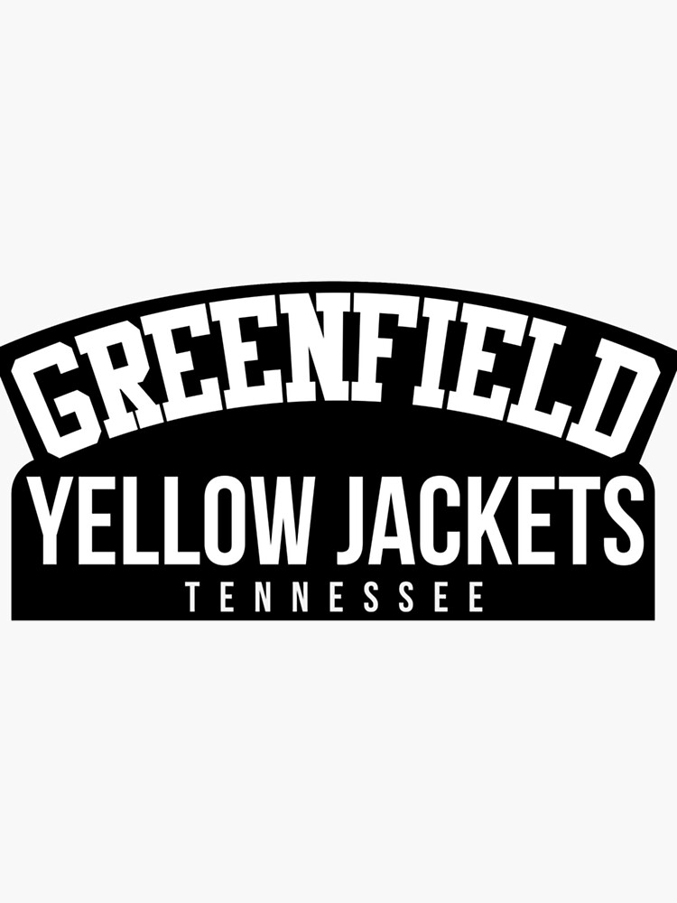 "Greenfield High School Yellow Jackets " Sticker by NyhaGraphics ...