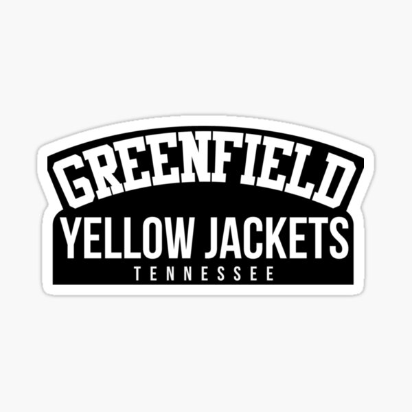 "Greenfield High School Yellow Jackets " Sticker by NyhaGraphics ...