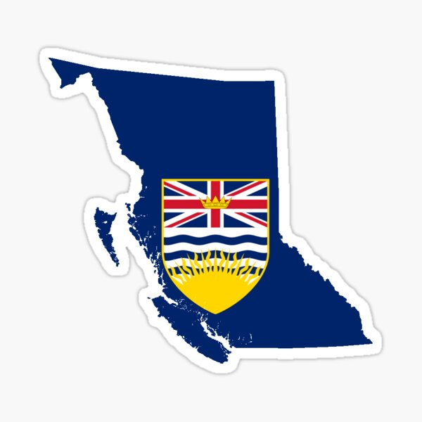 "British Columbia" Sticker for Sale by cjackvony | Redbubble