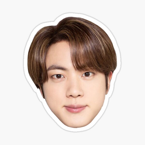 "BTS Jin face 2021" Sticker by Samxx99 | Redbubble
