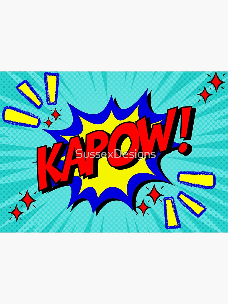 ""KAPOW" Comic Pop Art" Sticker by SussexDesigns | Redbubble