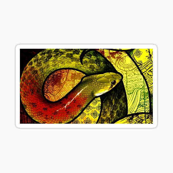 "Mesmerizing Snake Skin" Sticker for Sale by Stason4ek | Redbubble
