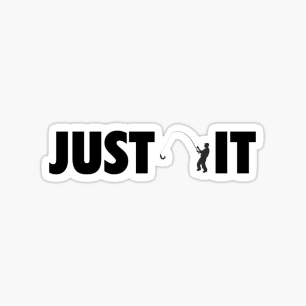 "Just fishing it" Sticker for Sale by JustSuika | Redbubble