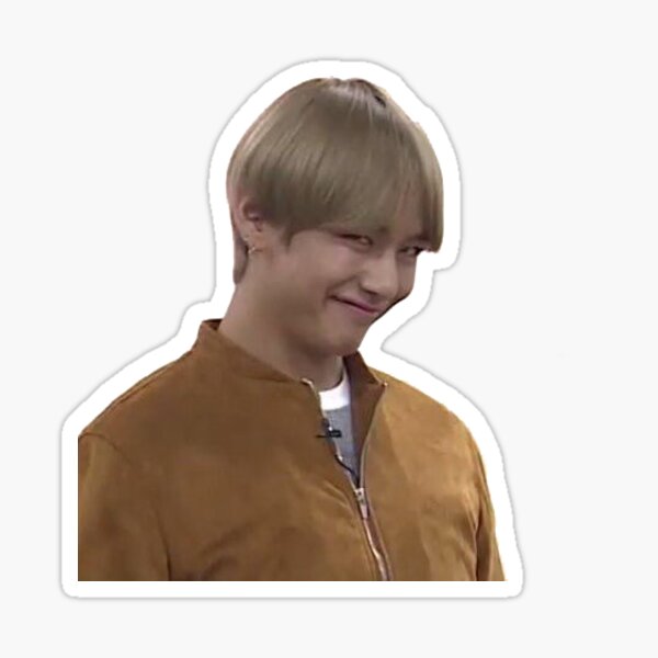 "BTS V meme face" Sticker for Sale by Samxx99 | Redbubble
