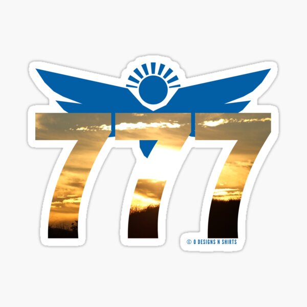 "777" Sticker by ODesignsNShirts | Redbubble