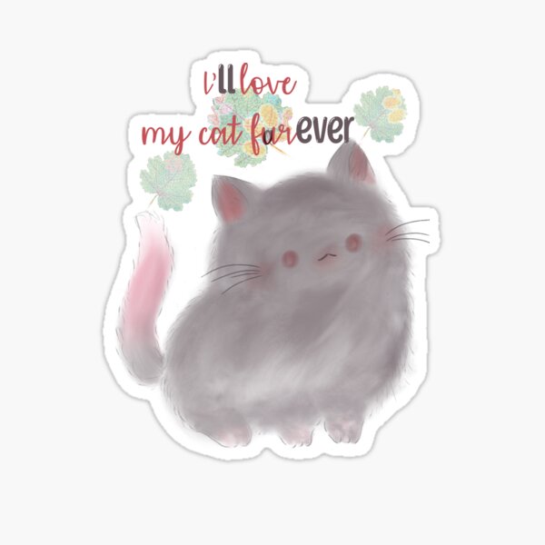 "cute cat" Sticker by Making-----Life | Redbubble