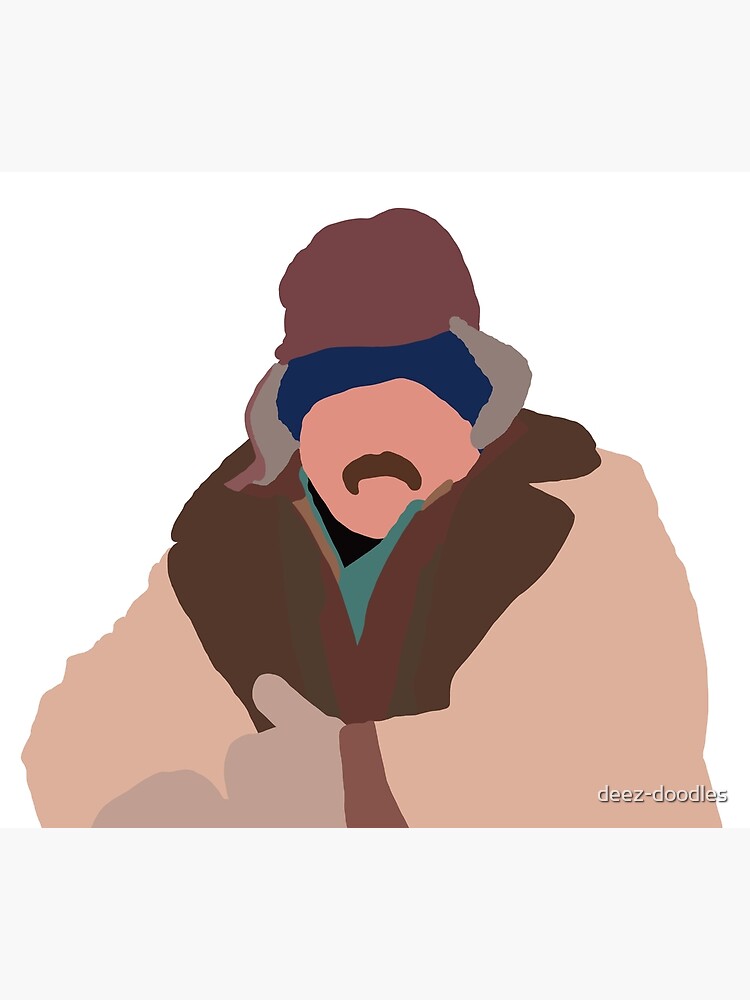 "Ron Swanson Cold Parks and Rec" Poster by deez-doodles | Redbubble