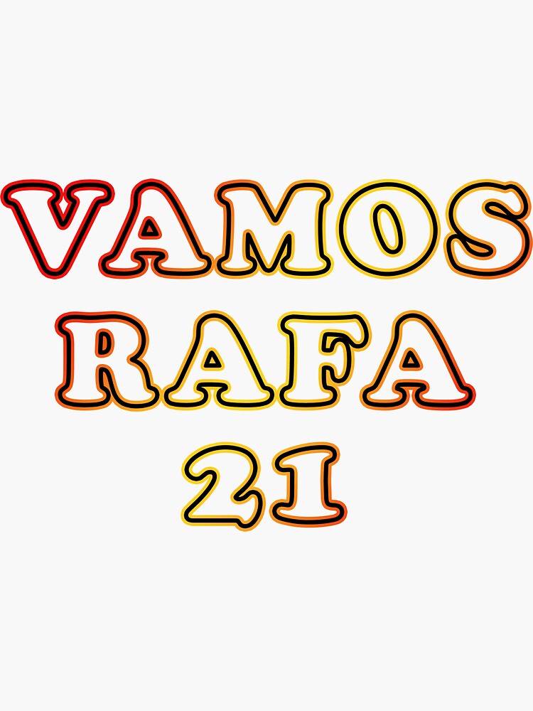 "Vamos Rafa 21 Grand Slam Nadal" Sticker for Sale by Govark | Redbubble