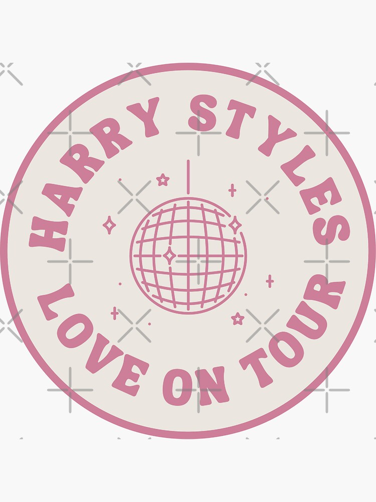 "LOVE ON TOUR" Sticker by themoondisco | Redbubble