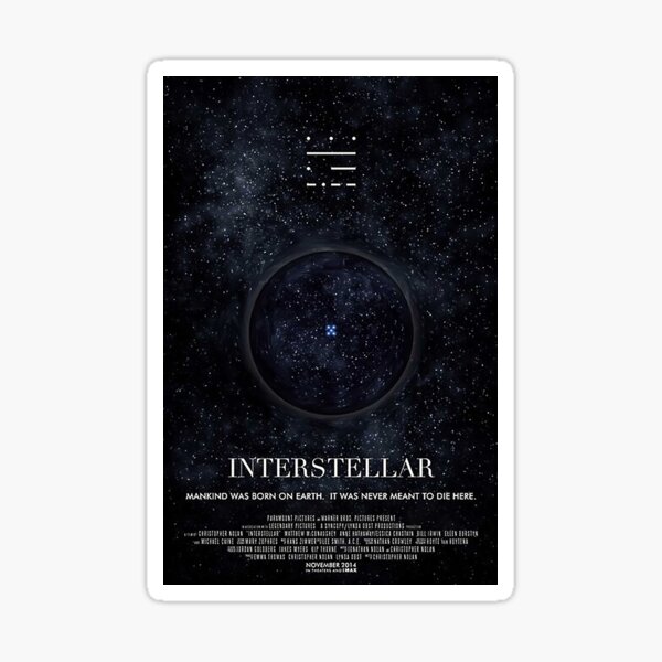 "Interstellar movie" Sticker by AndrewTMiller | Redbubble