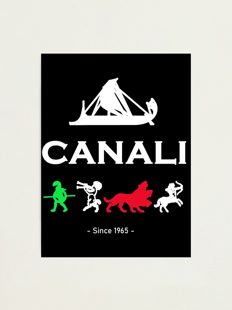 "Canali Logo - Schiff und mythische Symbole - Grün weiß rot - Motiv der ...