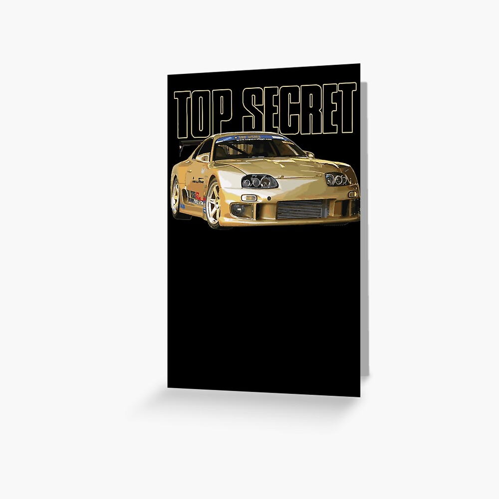"Top Secret’s Smokey Nagata supra mk4 2JZ-GTE RB26" Greeting Card for ...
