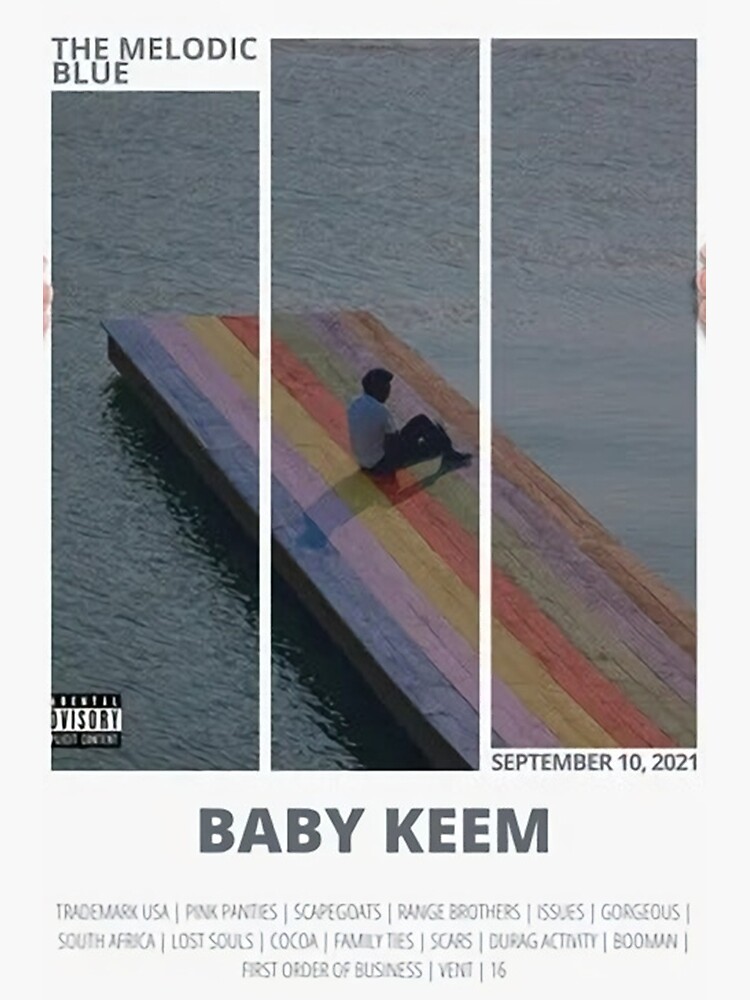 "The Melodic Blue Album Cover" Poster by ennakawakmu | Redbubble