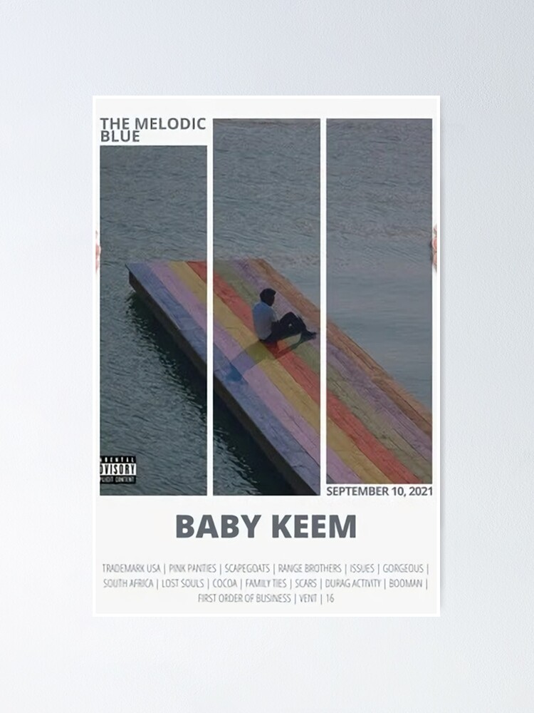 "The Melodic Blue Album Cover" Poster by ennakawakmu | Redbubble