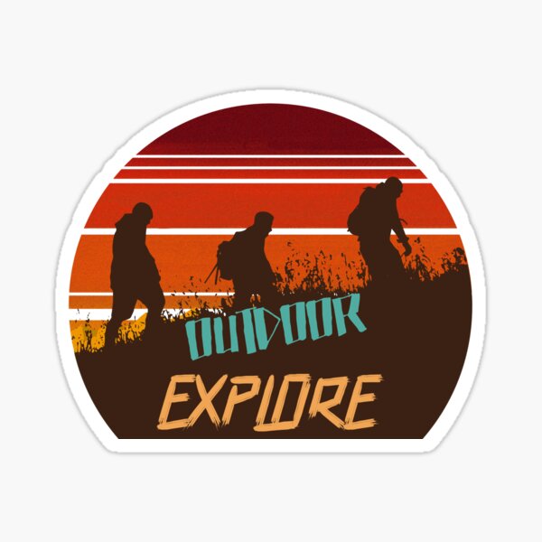 "EXPLORE" Sticker by Unique4Design | Redbubble
