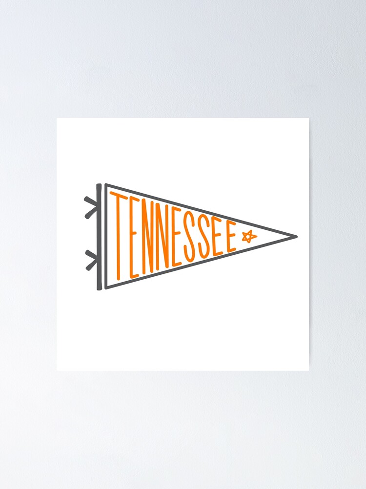"Tennessee Flag Banner Pennant" Poster for Sale by amberstaples | Redbubble