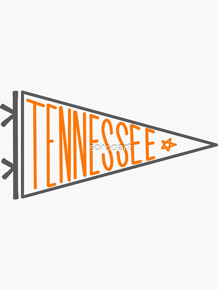 "Tennessee Flag Banner Pennant" Sticker for Sale by amberstaples ...