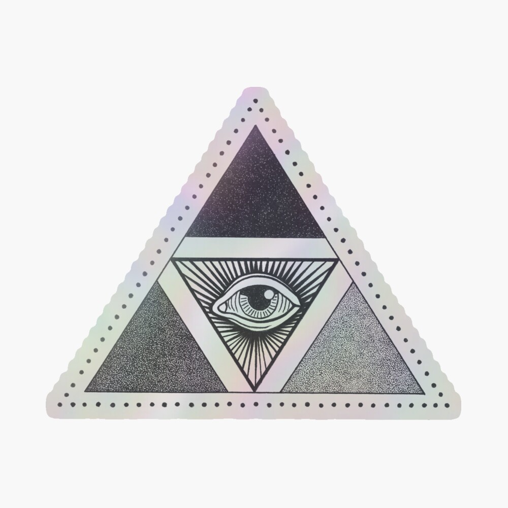 Illuminati Triangle Drawing