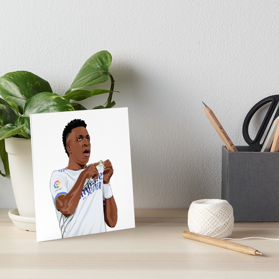 "Vinicius JR cartoon drawing" Art Board Print for Sale by PNArt20 ...