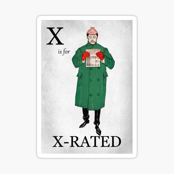 "X is for X-Rated" Sticker for Sale by EMidgley | Redbubble
